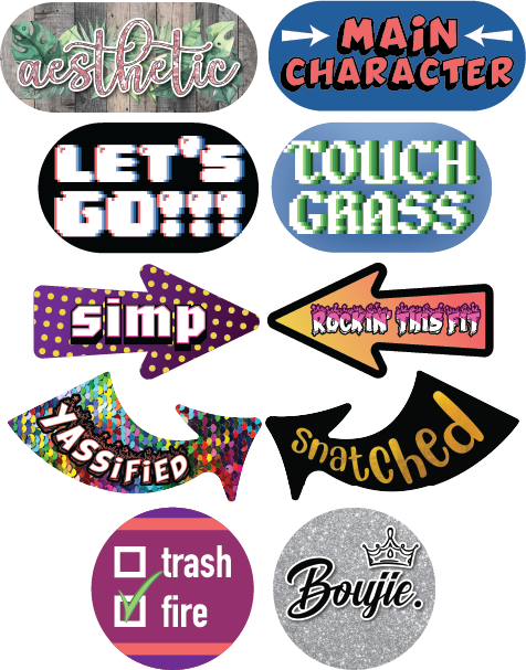 BUNDLE: Gen Z 3 – Props To You - Photo Booth Props